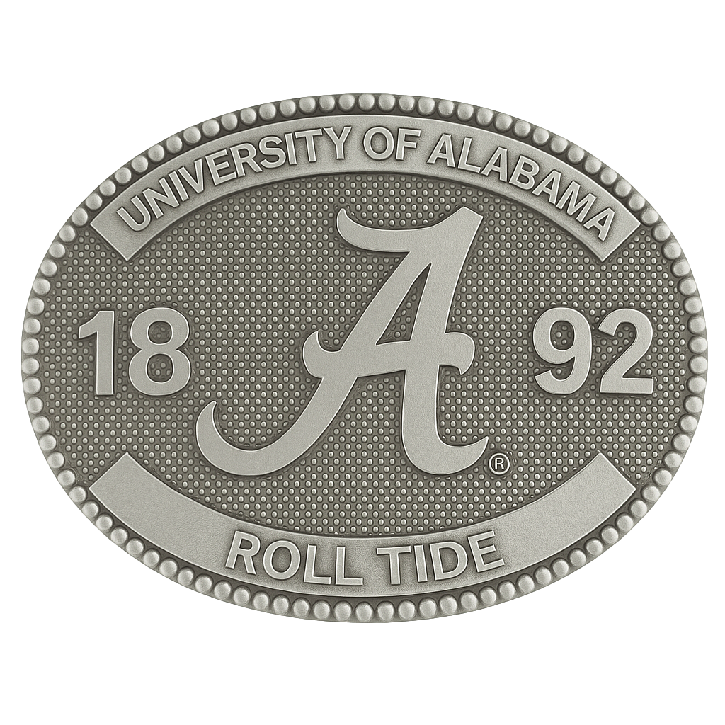 University of Alabama Belt Buckle – Varsity Buckle Co.